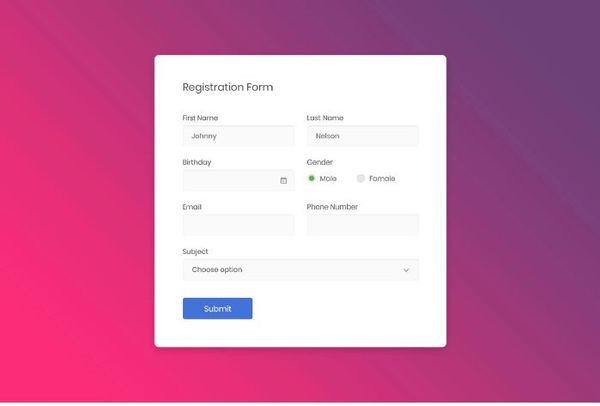 Top 10 signup form designs in Bootstrap with CSS and HTML