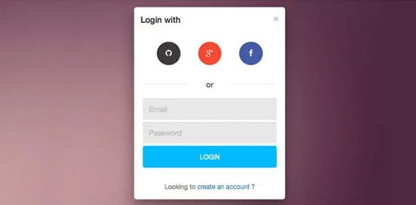 Top 10 login form designs in Bootstrap with CSS and HTML
